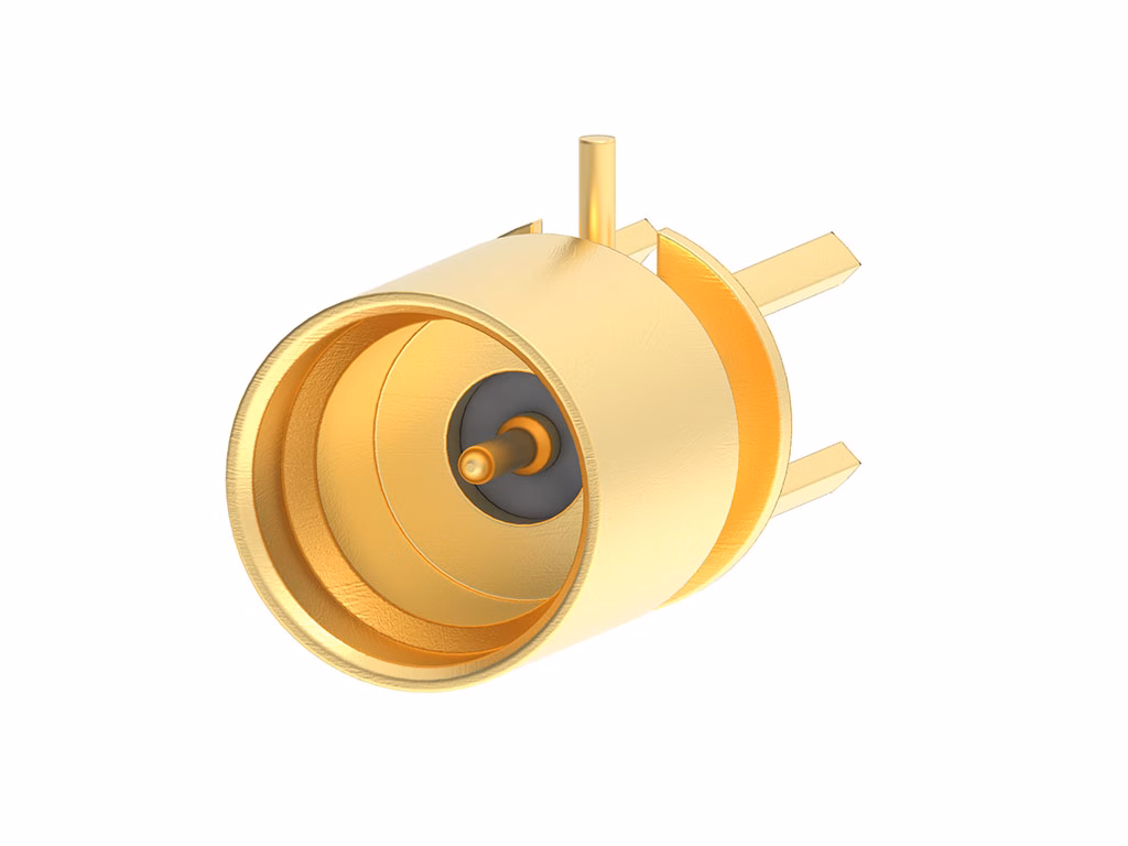 SMP Plug, Straight, Limited Detent, PCB, Through Hole, 3.60mm Legs, Tray, 50 Ohms
