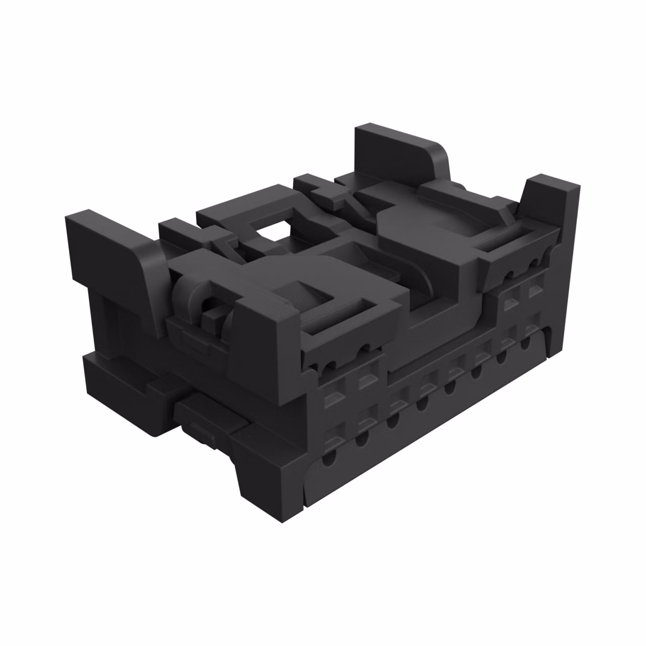 PROPOSED REPLACEMENT: MINI50 GEN II UNSEALED RECEPTACLES (206523 SERIES);  Mini50 Unsealed Receptacle, Dual Row, Non-Bridged, 12 Circuits, Polarization Option C, Dark Gray for sale