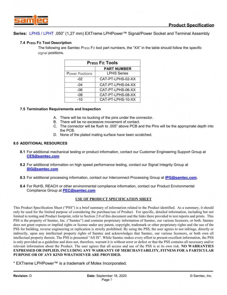 LPHT-04-16-L-RT1-GP technical document page 7