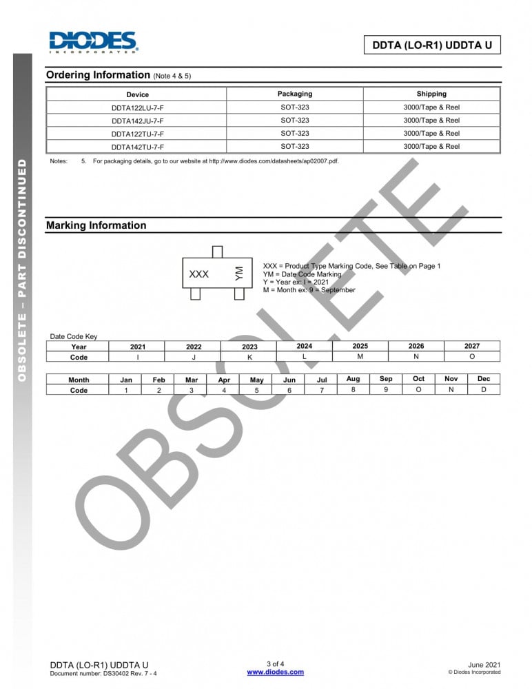 DDTA142JU-7 datasheet page 3