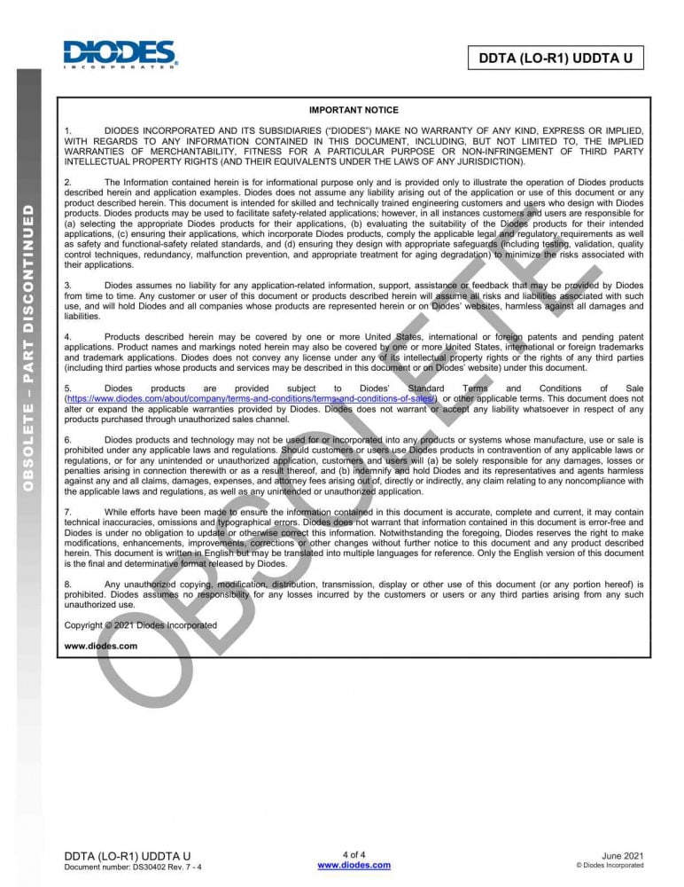 DDTA142JU-7 datasheet page 4