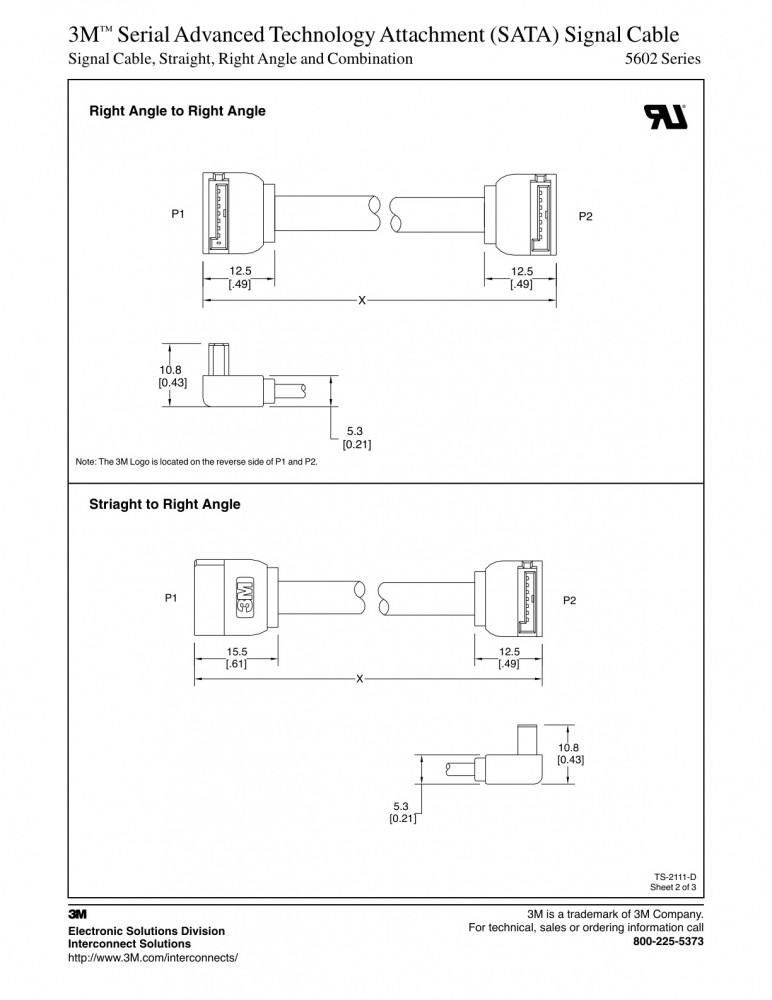 3M 5602 series technical document sheet 2