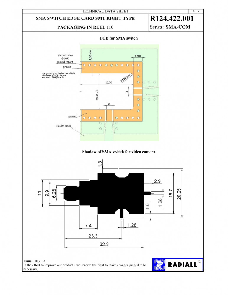 Radiall R124422001 technical datasheet page 4
