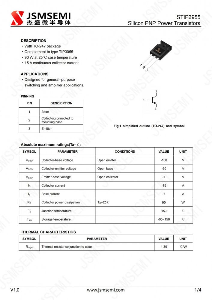 STIP2955 datasheet page 1