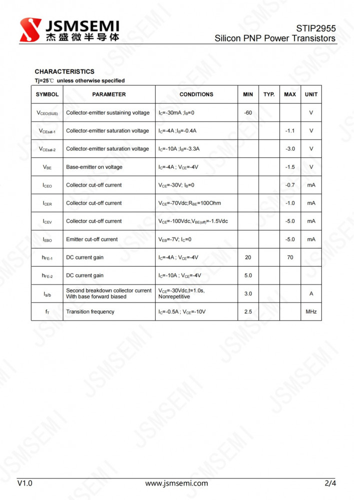 STIP2955 datasheet page 2