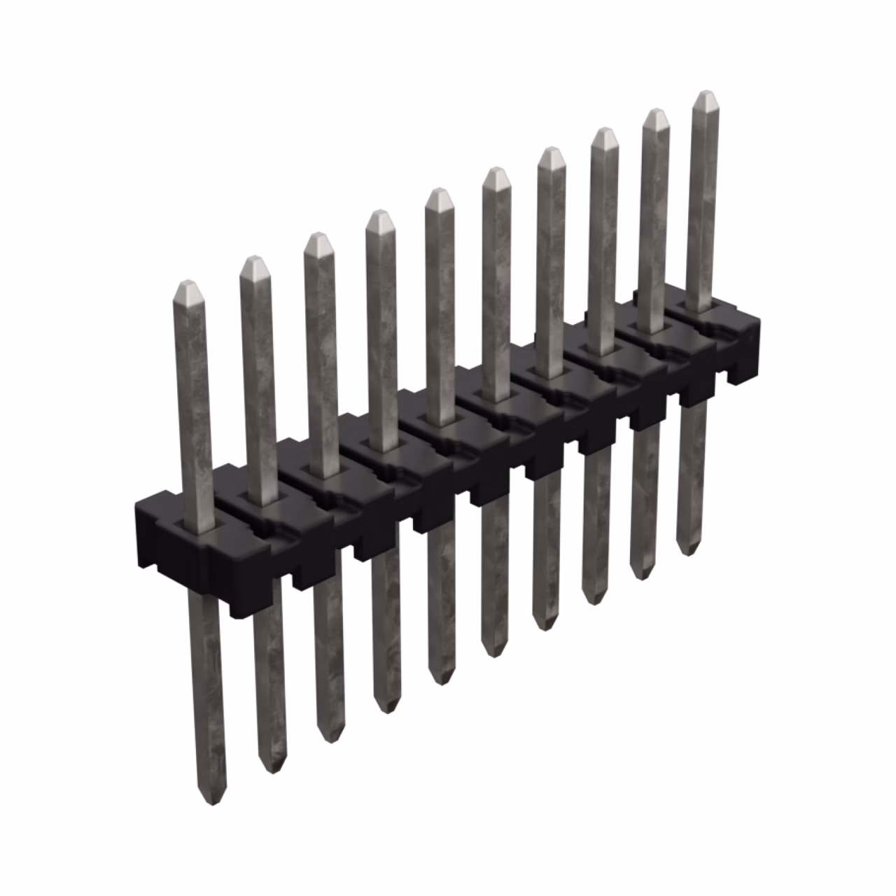 KK 396 Breakaway Header, Vertical, 10 Circuits, Matte Tin (Sn) Plating, Pin Length 27.94mm for sale