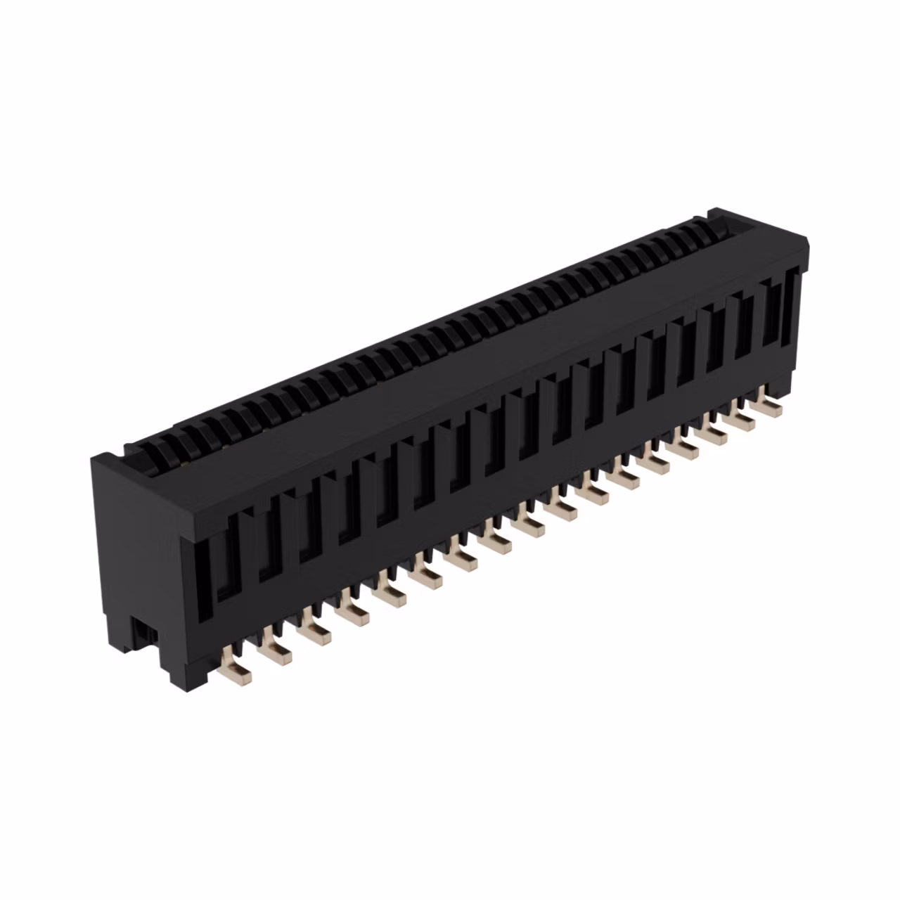 Easy-On FFC/FPC Connector, 0.50mm Pitch, Surface Mount, Vertical, Non-ZIF, Reverse Footprint, Tin Bismuth Plating, Long Terminal Type, Black, 33 Circuits for sale