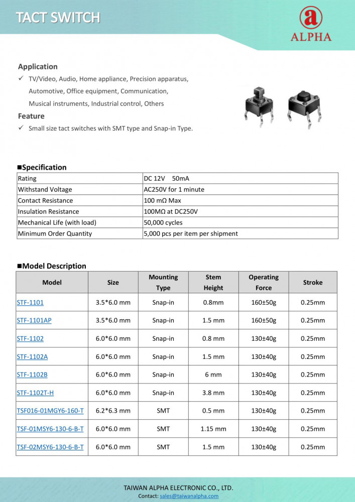 STF-1102 technical document page 1