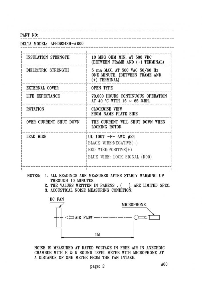 AFB0924SH-AR00 specification page 3