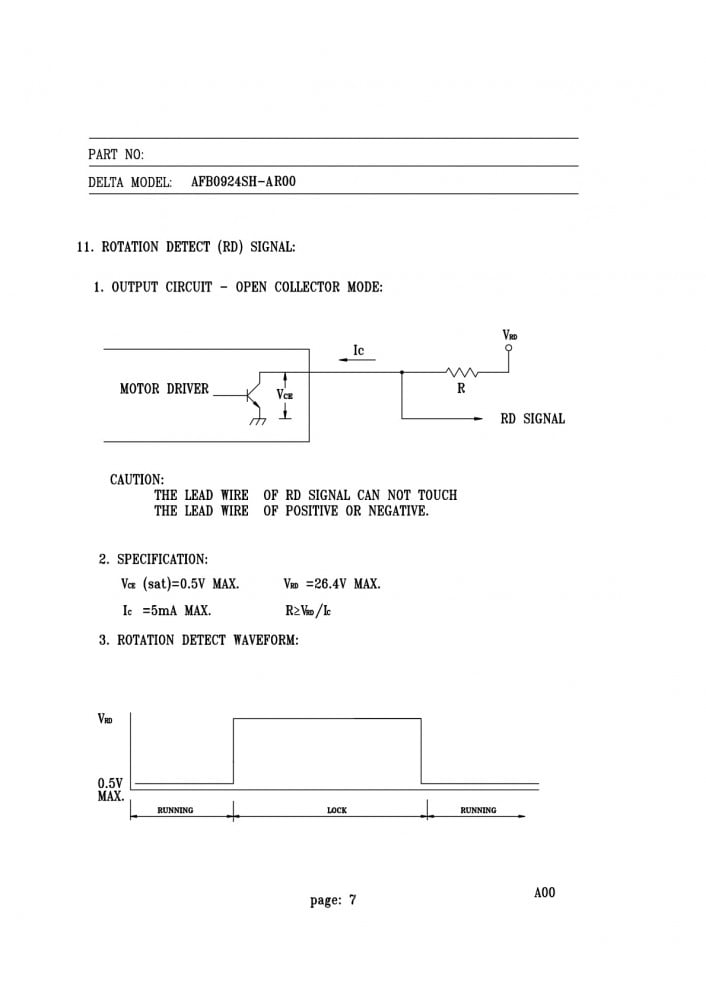 AFB0924SH-AR00 RD signal page