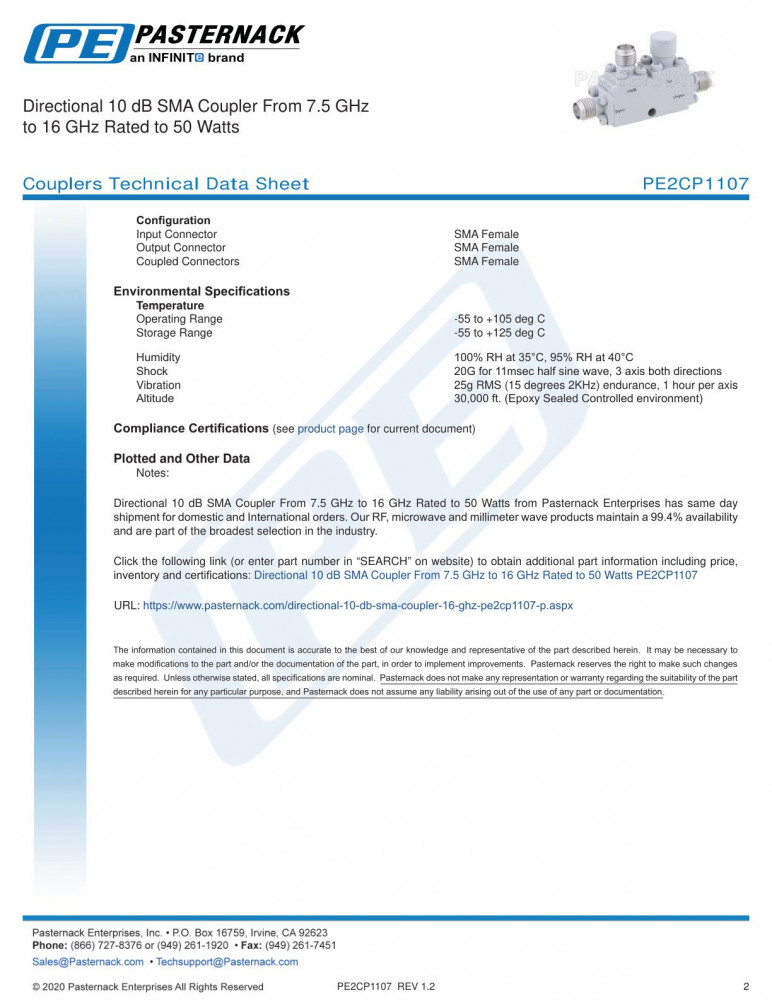 PE2CP1107 technical document page 2