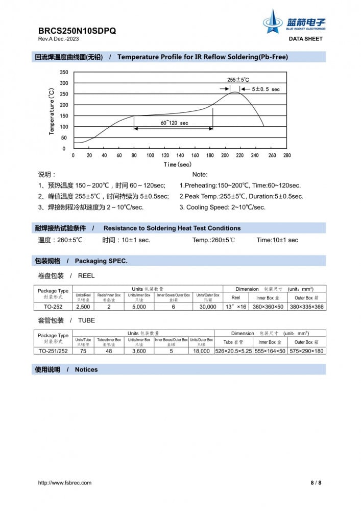 BRCS250N10SDPQ datasheet page 8