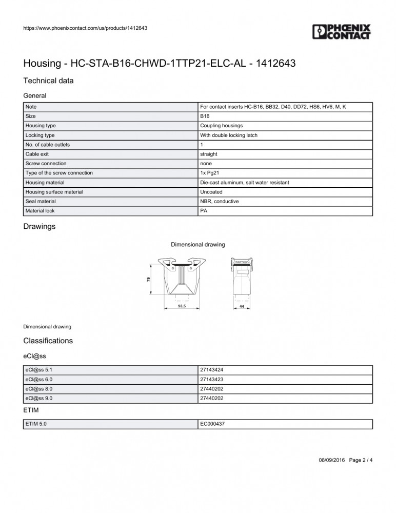 Phoenix Contact 1412643 technical document page 2