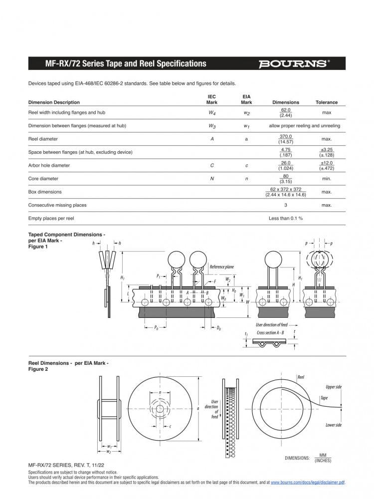 BOURNS MF-RX030/72 datasheet page 6
