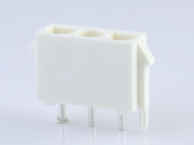6.35mm Pitch MLX Power Connector Header with Pin Terminal, Vertical, 15 Circuits, Nylon 6/6 94V-2, Tin (Sn) Plating, Natural, Lead-Free, Glow-Wire Capable with CTI of 325V