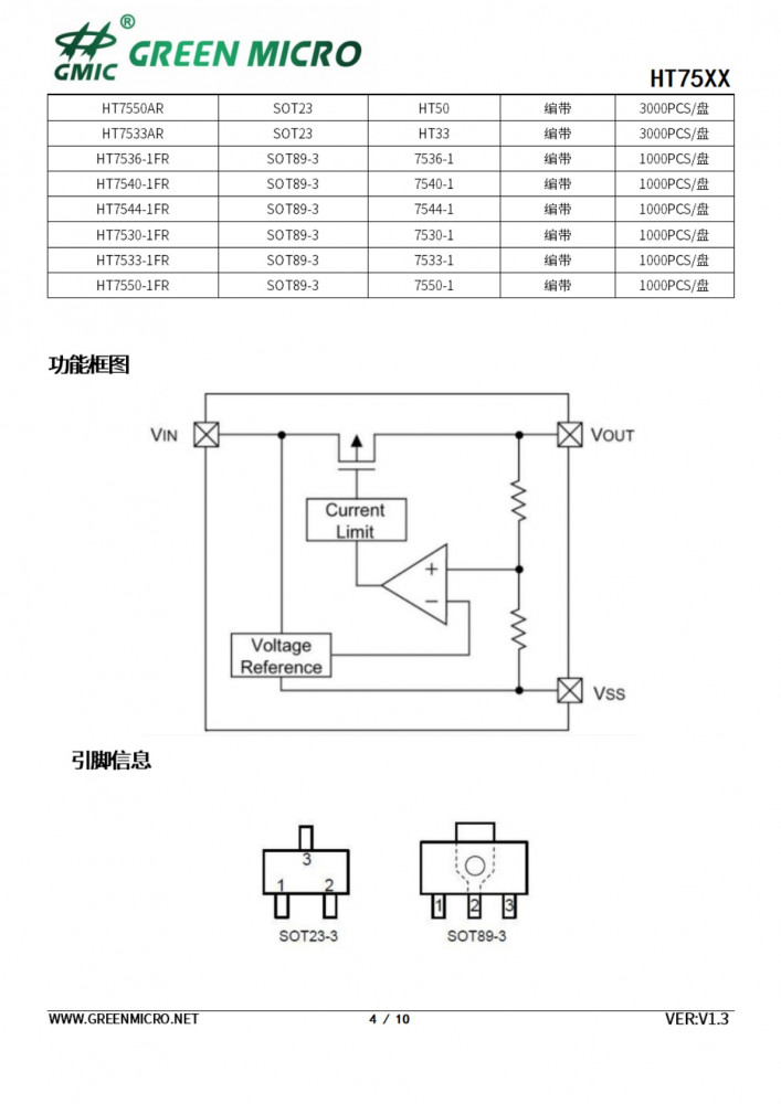 HT7536-1FR datasheet page 4
