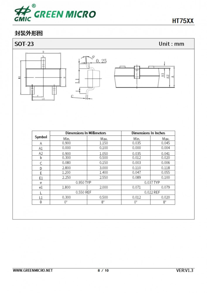 HT7536-1FR datasheet page 8