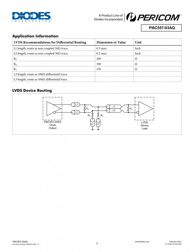 PI6C557-03AQ datasheet page 5
