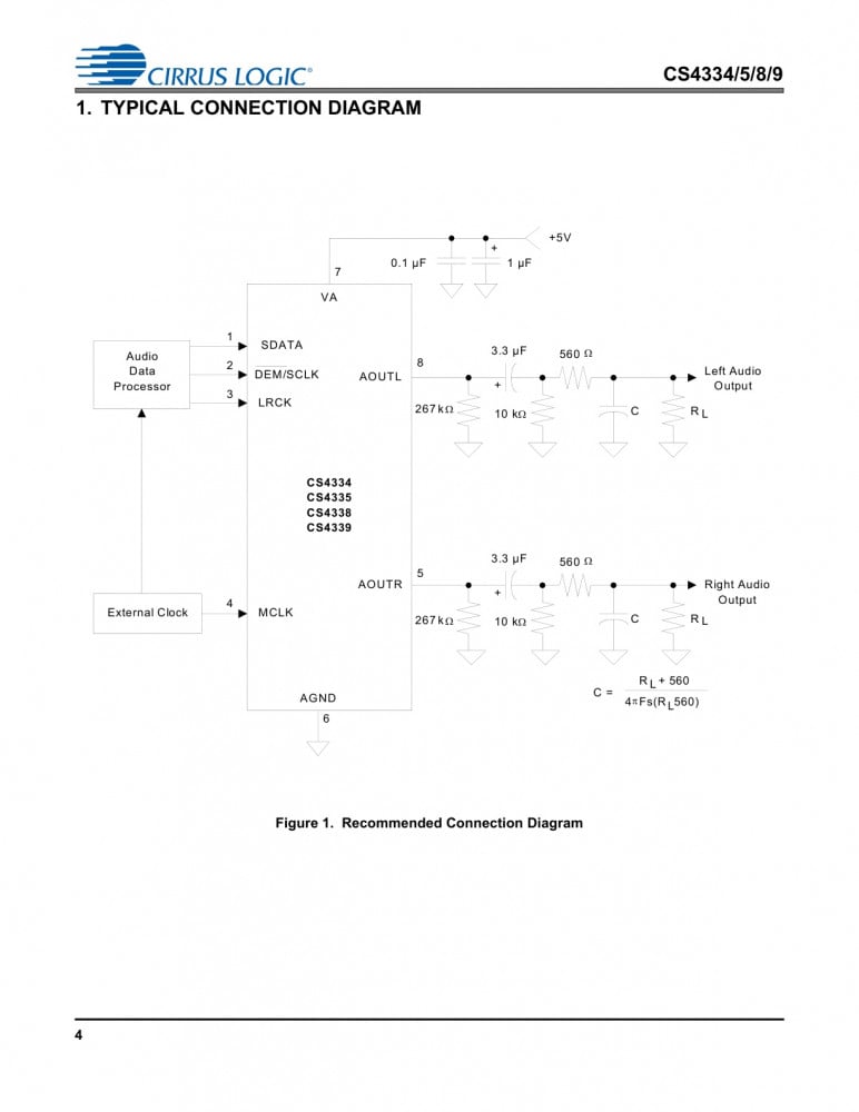 CS4338-KSZ datasheet page 4