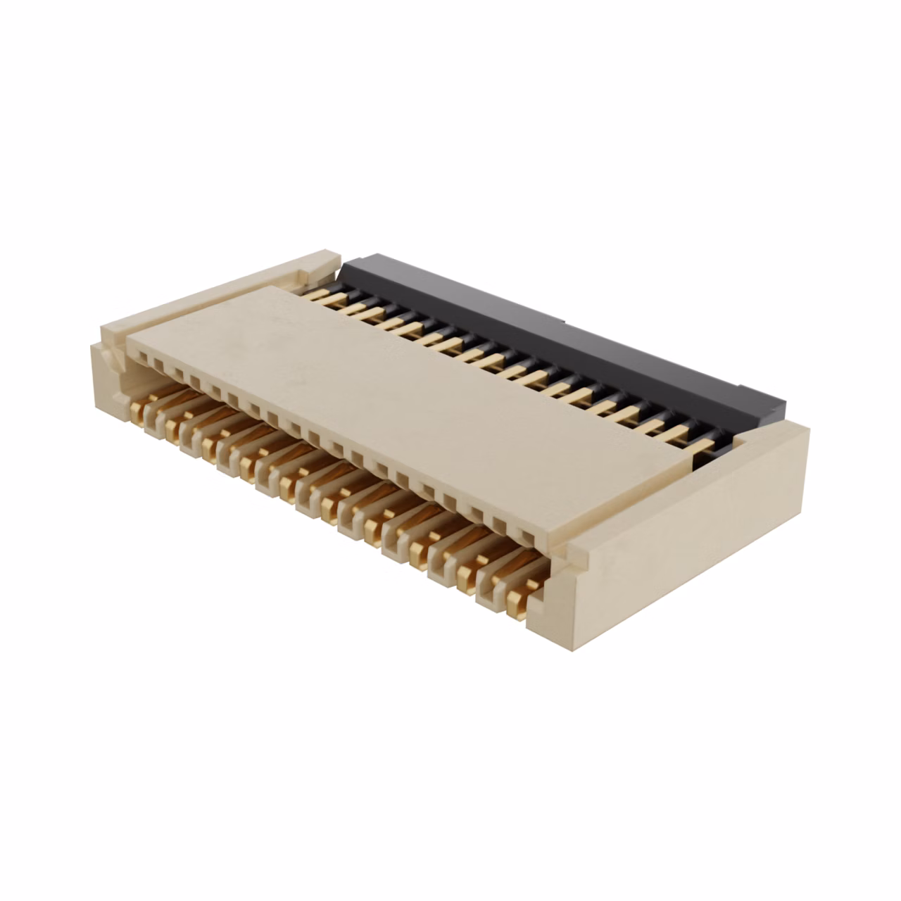 Easy-On Back Flip FPC Connector, 0.30mm Pitch, Right-Angle, Surface Mount, Dual Contact Style, 0.95mm Height, 19 Circuits for sale