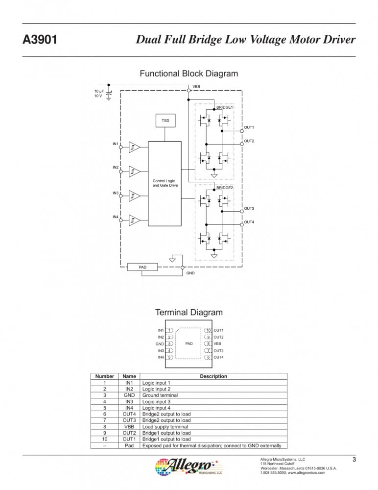 A3901 datasheet page 3