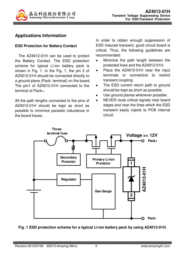 AZ4012-01H datasheet page 4