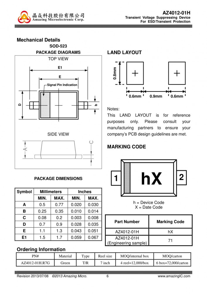 AZ4012-01H datasheet page 6