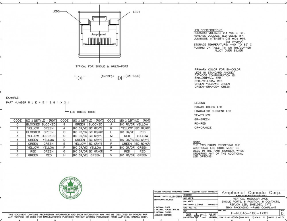 Amphenol RJE451881411 drawing page 2
