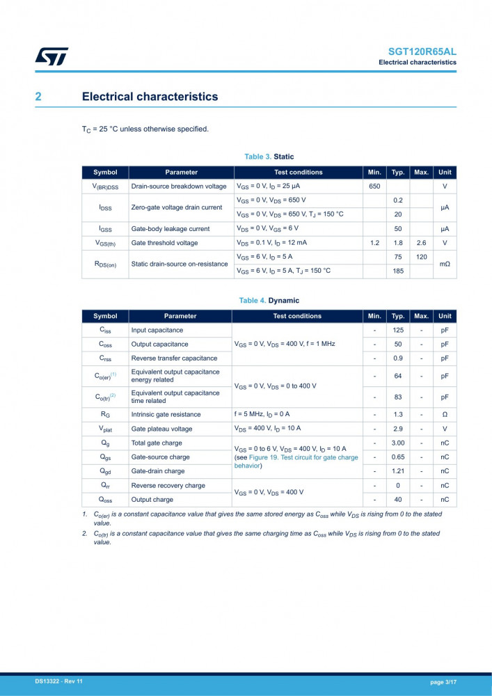 SGT120R65AL technical document page 3