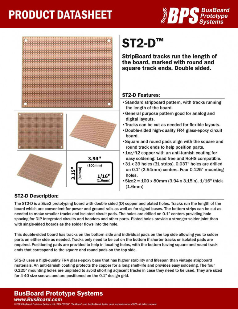 ST2-D technical drawing, page 1