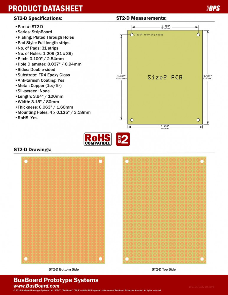 ST2-D technical drawing, page 2