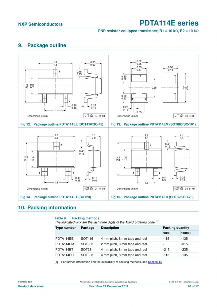 PDTA114ET technical document page 10