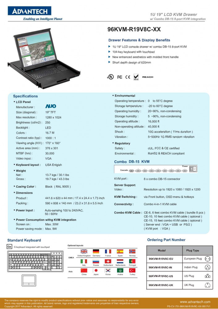 96KVM-R19V8C product document preview