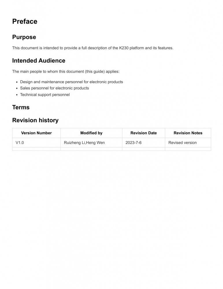 K230 datasheet page 3
