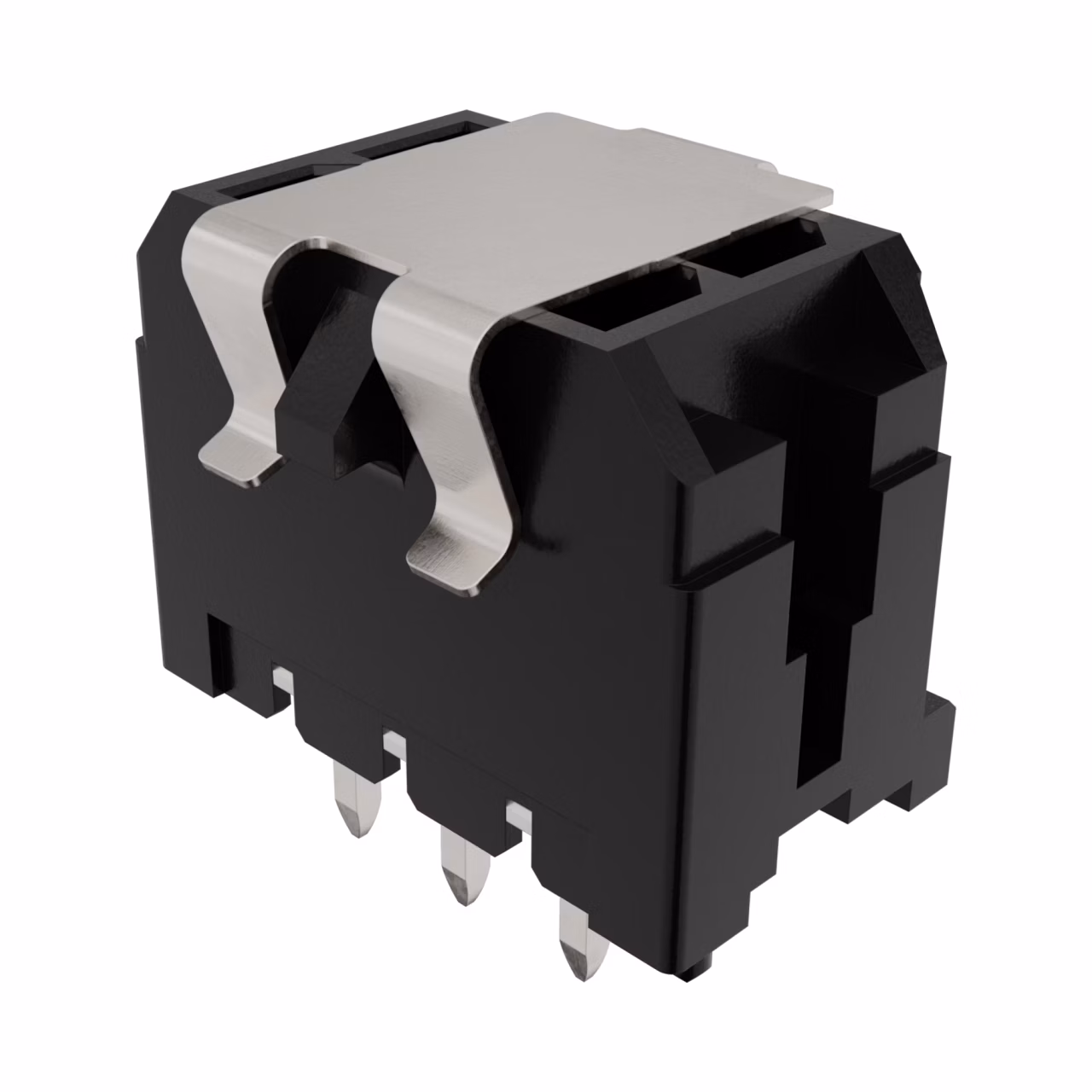 Micro-Fit 3.0 Vertical Header, 3.00mm Pitch, Dual Row, 6 Circuits, Straight Tail, with PCB Polarizing Peg, 0.38µm Gold Plating, Glow-Wire Capable, Black, Tape and Reel, with Pick and Place Cap for sale