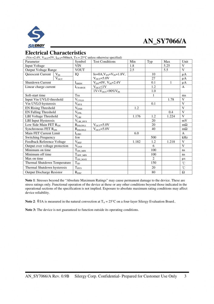 SY7066AQMC datasheet page 3