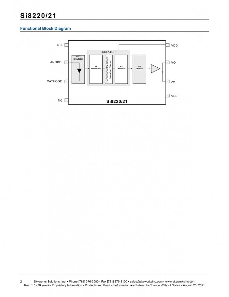 SI8220BB-D-ISR datasheet page 2