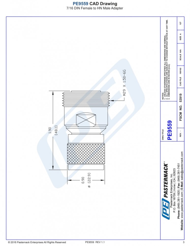 PE9559 technical document page 3