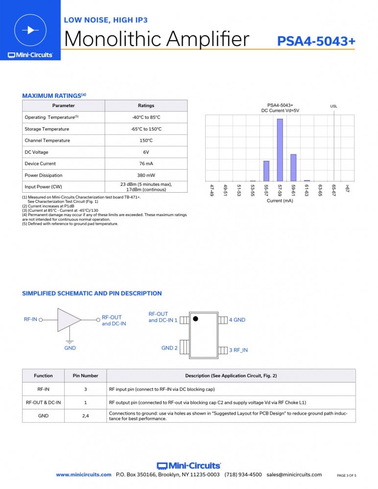 PSA4-5043+ datasheet page 3