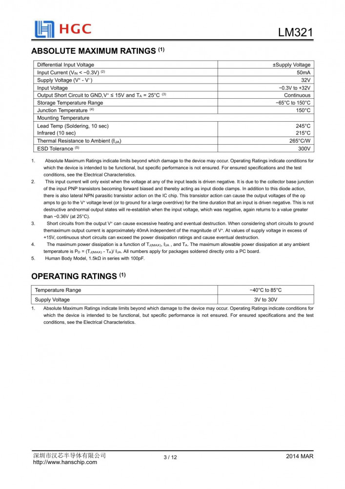 LM321IDBVRG datasheet page 3