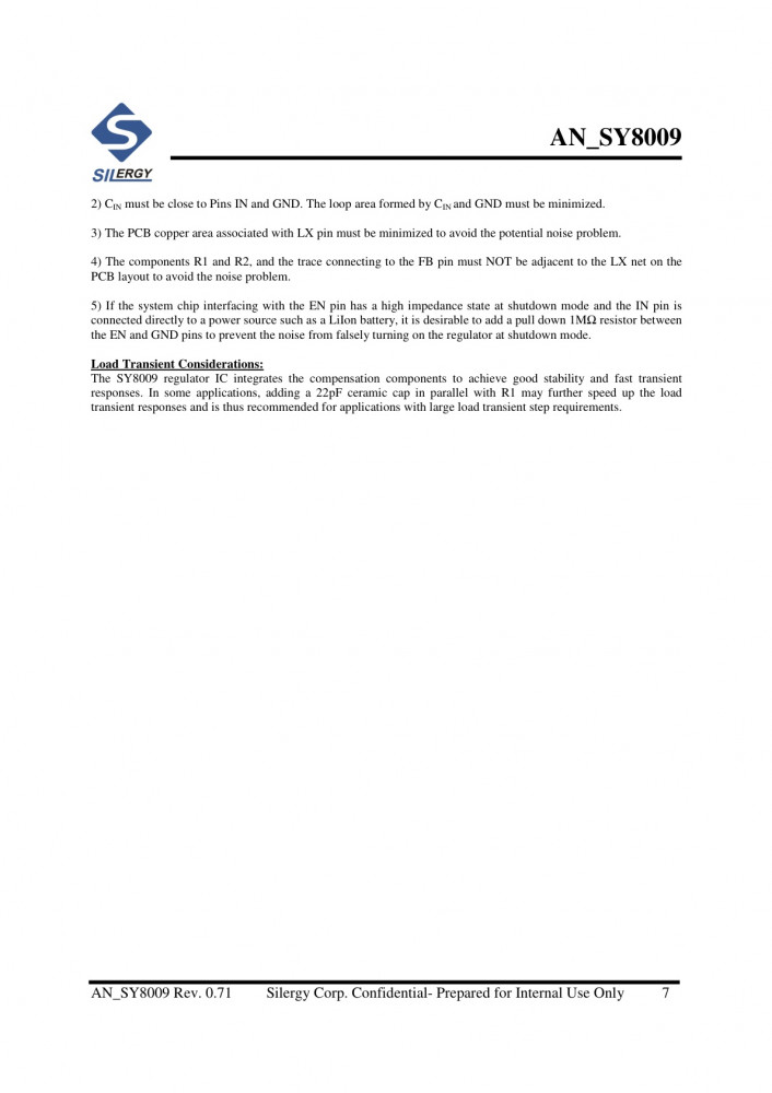 SY8009BABC datasheet page 7