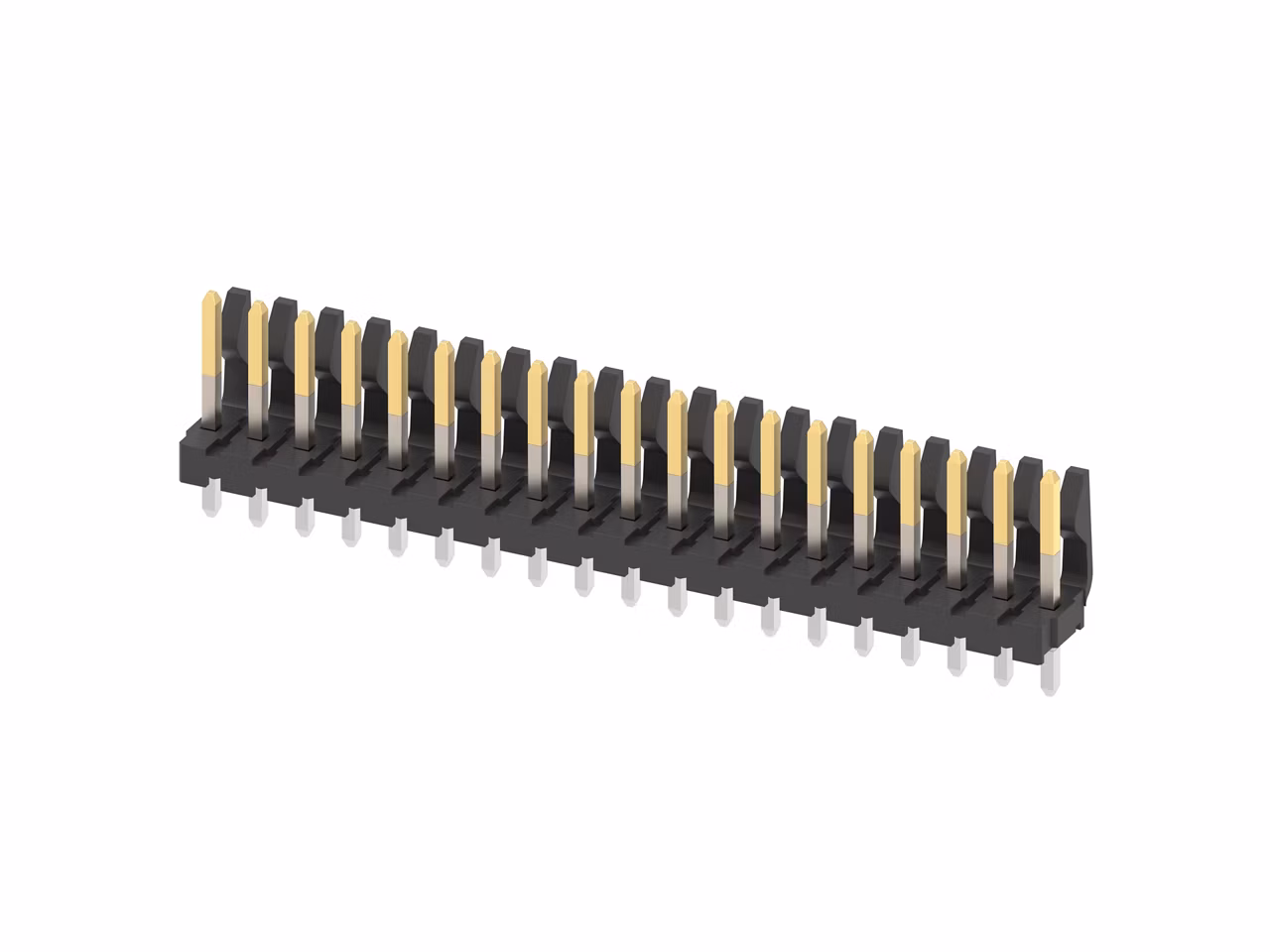 KK 396 Breakaway Header, Vertical, Square Pin, with Friction Lock, 2 Circuits, 0.38µm Gold (Au) Plating, 4.37mm Tail Length, 11.43mm Mating Pin Length