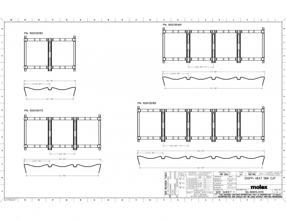 ZQSFP+ heat sink clip drawing page 2