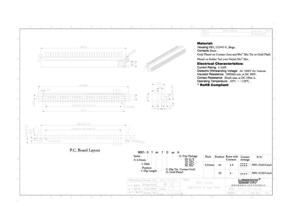WingTAT 9001-31641C00A technical document preview