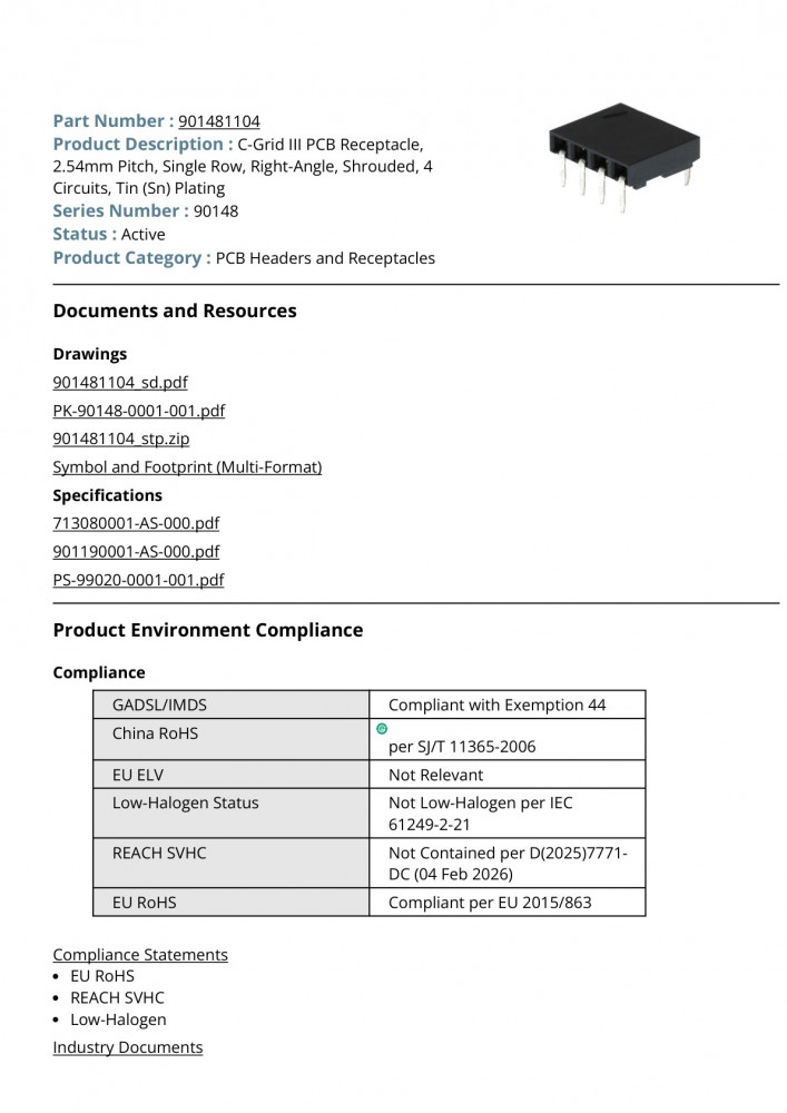 901481104 technical document preview, page 1