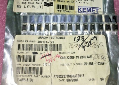 KEMET A700X227M004ATE015 Aluminum-Polymer Capacitor for sale