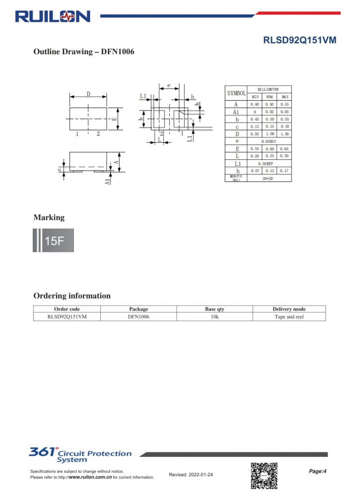 RLSD92Q151VM datasheet page 4