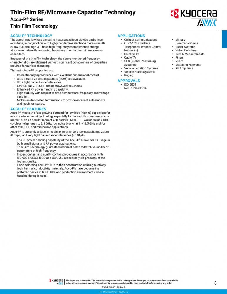 Product document page 2