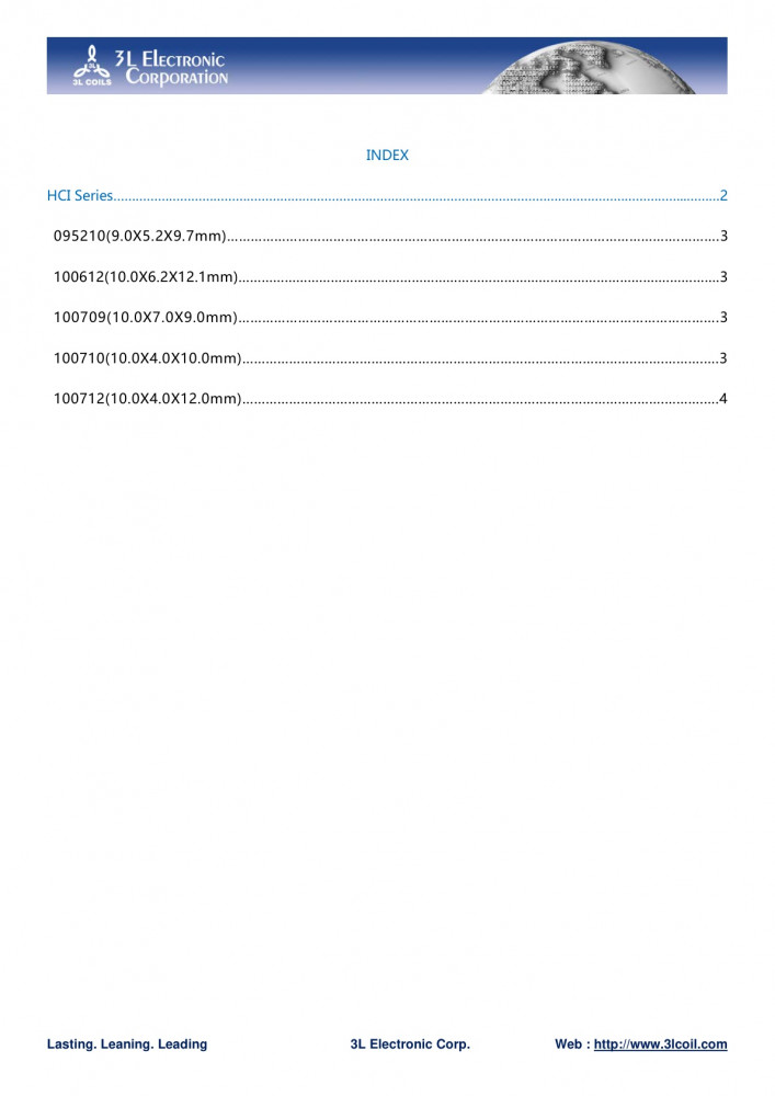 HCI series catalogue page 1