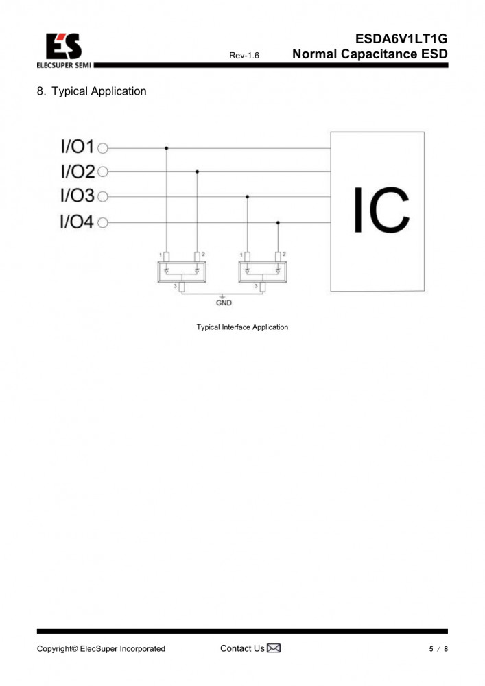 ESDA6V1LT1G datasheet page 5